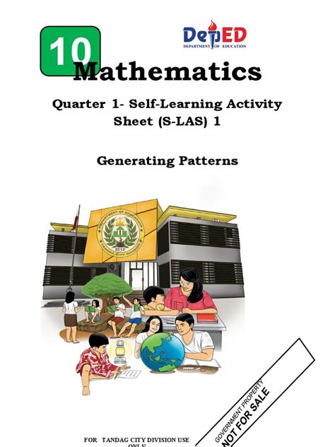 Mathematics Quarter 1 Self Learning Activity Sheet S Las 1 Generating Patterns Pdf