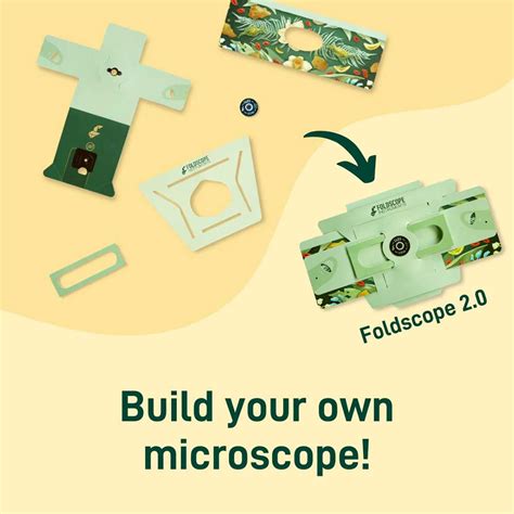 Unassembled Foldscope 20 Paper Microscope 1 Piece