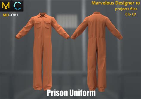 Artstation Prisoner Suitmarvelous Designerclo3d Projectmd File