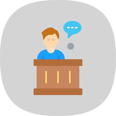 Speech Flat Curve Icon 39230957 Vector Art At Vecteezy