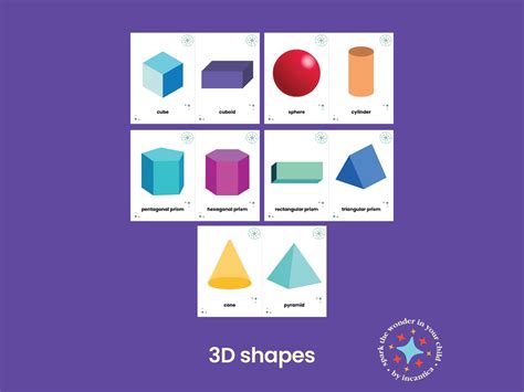 Geometry Flashcards Set Cards Shapes Lines Angles And D