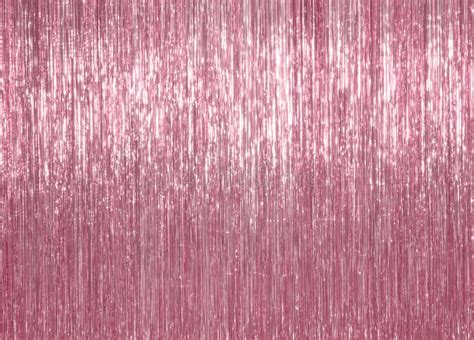 Pink Christmas Tinsel Background Christmas Lights Background Stock