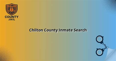 Chilton County Inmate Search