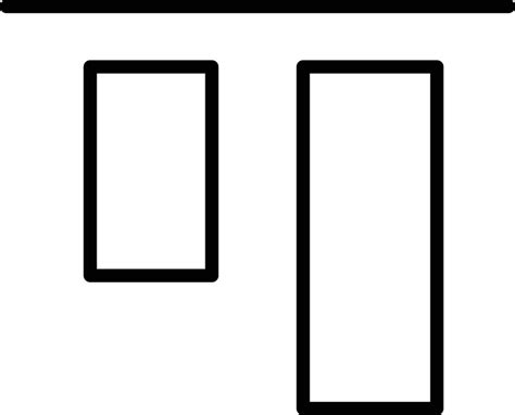 Align Top Outline Vector Illustration Icon 36298783 Vector Art At Vecteezy