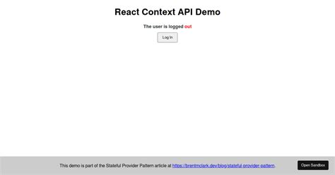 React Context Demo Codesandbox