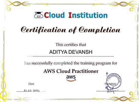 Aditya Devansh On Linkedin Aws Cloudpractitioner Cloudtraining