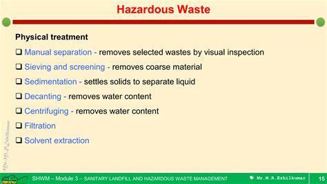 Treatment And Disposal Of Hazardous Wastes Pdf