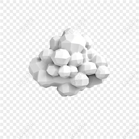 추상 구름 기하학적 모양 3d 렌더링색깔물체 Png 일러스트 무료 다운로드 Lovepik