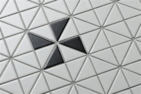 2 Matte Single Windmill Pattern Porcelain Triangle Mosaic Wall Tile 2 Matte Single Windmill Pattern Porcelain Triangle Mosaic Wall Tile