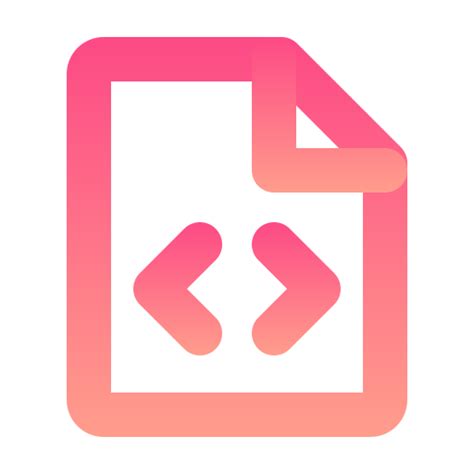 Code Generic Gradient Outline Icon