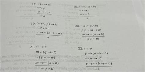 Solved Exerice 15 22 Are All Valid Arguments Construct A