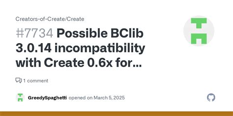 Possible Bclib 3014 Incompatibility With Create 06x For 1201