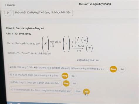 Cho sơ đồ chuyển hóa sau đây: ``` X --(men | StudyX