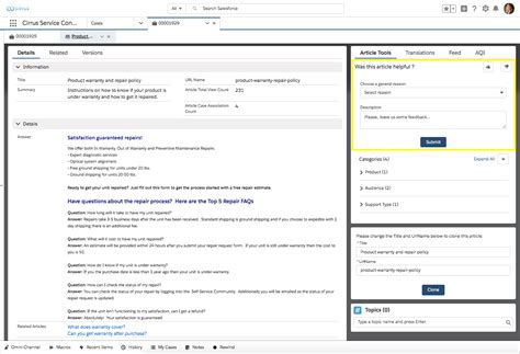Add The Article Rating And Feedback Component To Capture Written