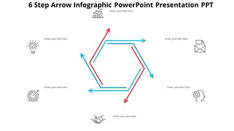 6 Step Arrow Infographic PowerPoint Presentation PPT PPTUniverse