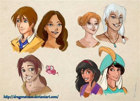 Genderbent Disney Characters