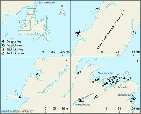 Location Of Sites Mentioned In The Text 1 Peat Garden North 2