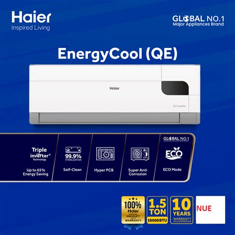 Haier Official Hsu 18energycool 15 Ton Inverter Ac 18000btu New Udoy