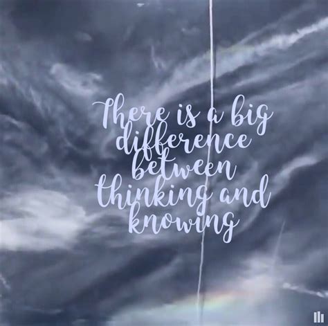 Thinking Vs Knowing The Divine Foundation