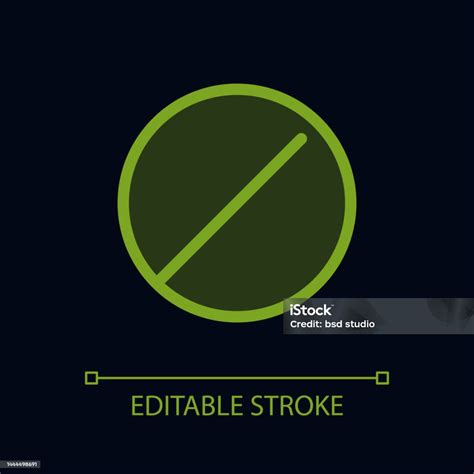 Access Blocked Pixel Perfect Glassmorphism Ui Icon For Dark Theme Stock