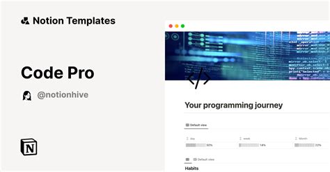 Code Pro Template Notion Marketplace