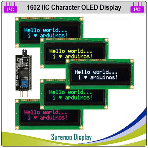 Real OLED Display Iic I C Twi Serial Character LCD Module Display Screen LC