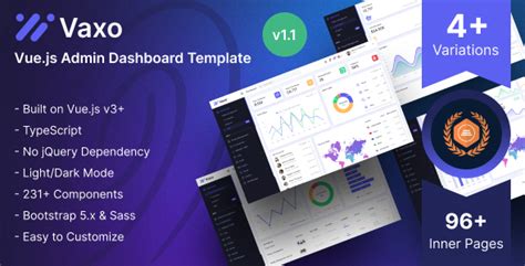 Vaxo Vuejs 3 Admin Panel Dashboard Template Latest Version Themeprison