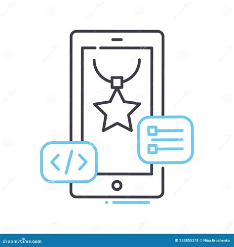 Ux Design Line Icon Outline Symbol Vector Illustration Concept Sign Stock Vector