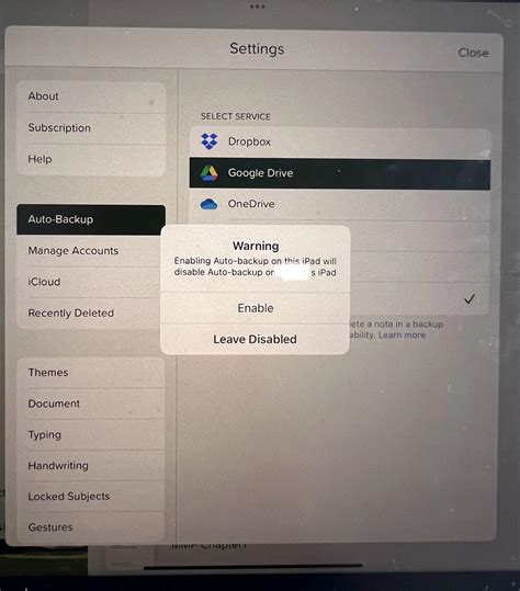 Will I Lost My Notes If I Turn On The Auto Backup Rnotabilityapp
