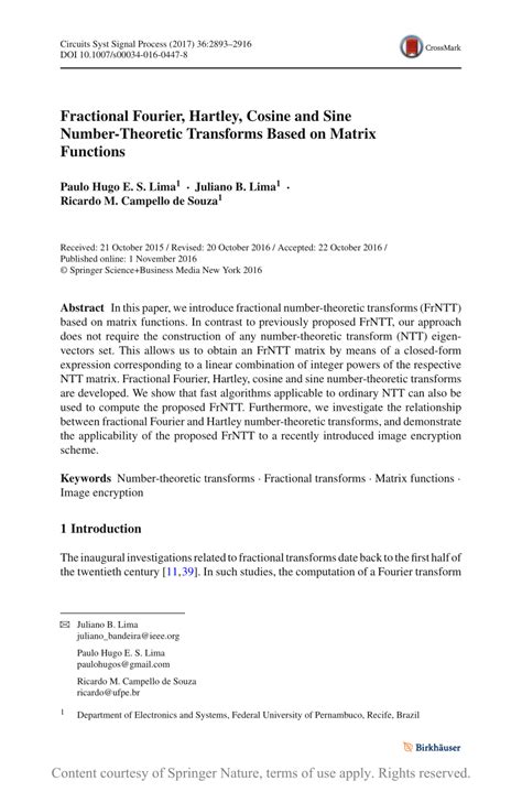 Fractional Fourier Hartley Cosine And Sine Number Theoretic Transforms Based On Matrix