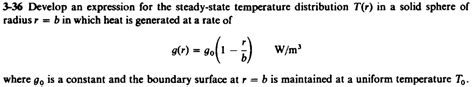 Solved 3 36 Develop An Expression For The Steady State