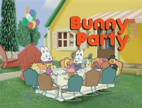 Bunny Party Max And Ruby Wiki Fandom