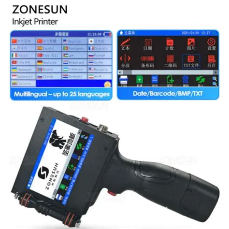 ZONESUN ZS HIP Handheld Inkjet Printer ZONESUN TECHNOLOGY LIMITED