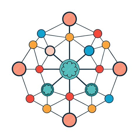 Structured Neural Network Diagram With Layered Node Connections