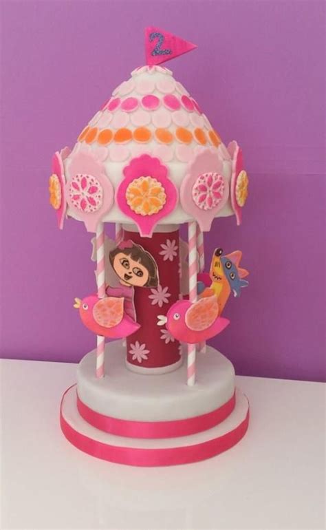Dora Carousel Cake Topper Carousel Cake Girl Cakes Cake Toppers
