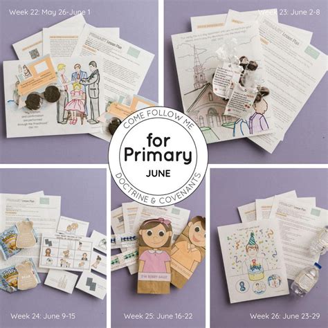 Primary Lessons Doctrine And Covenants June Lessons May 26 June 29