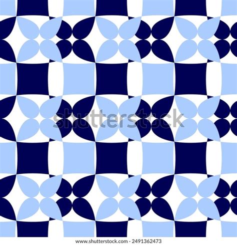 Seamless Geometric Floral Pattern Vector Illustration Stock Vector Royalty Free 2491362473