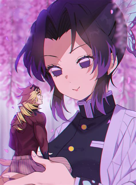 Kochou Shinobu And Douma Kimetsu No Yaiba Drawn By Sellel Danbooru