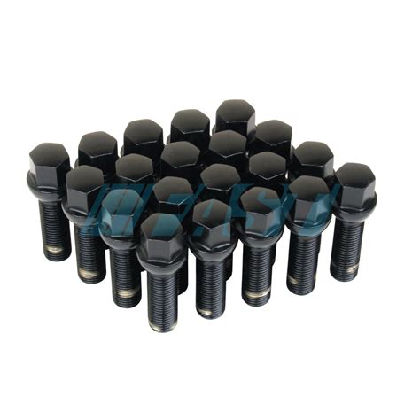 Lug Bolts Mevius® Radius Seat 14x15 27mm Black Fast Wheel