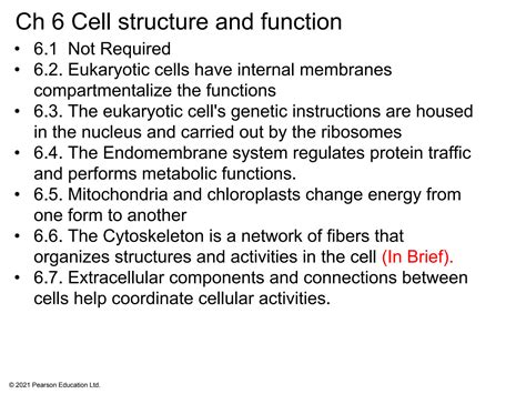 SOLUTION: Cell structure and function - Studypool