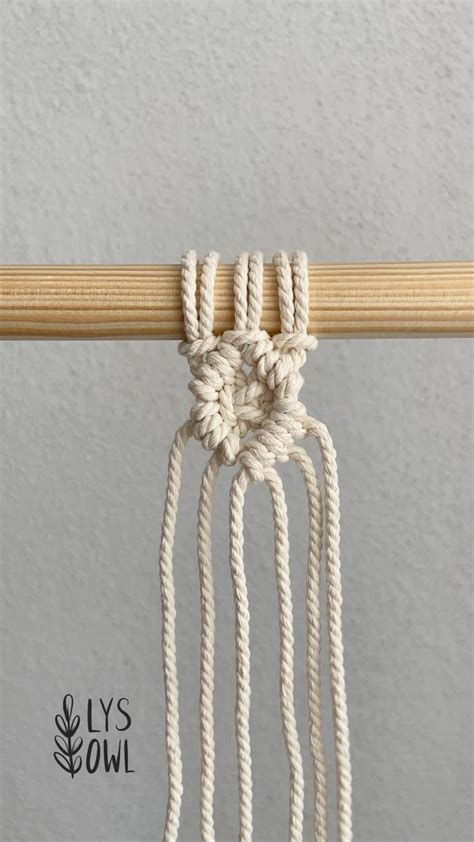 42 Ide Tutorial Macrame Simpul Makrame Pola Macrame Seni Benang