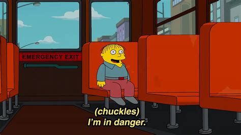 Chuckles Im In Danger Ralph Wiggum On Bus The Simpsons Ai Memes
