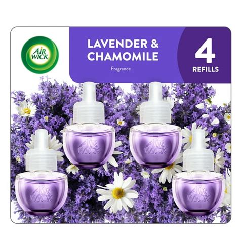 4 Pack Air Wick Plug In Scented Oil Refill Lavender And Chamomile Air