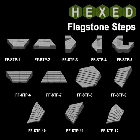 3d Printable Hexed Terrain Flagstone Floors By Cold War Miniatures