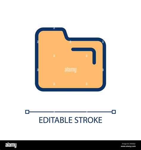 Folder Pixel Perfect RGB Color Ui Icon Stock Vector Image Art Alamy