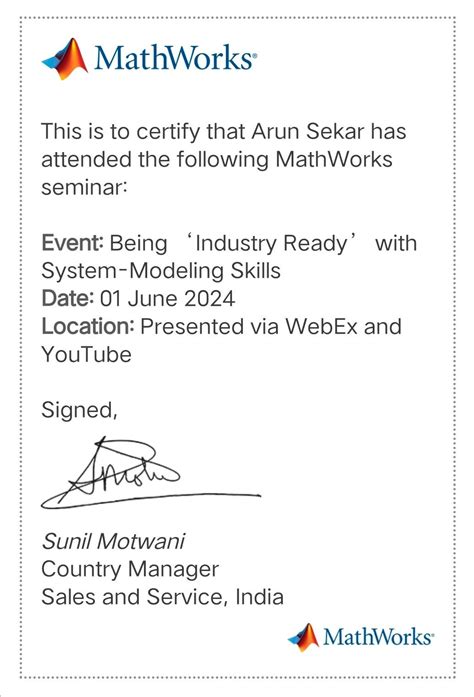 Arun Sekar On Linkedin Certified Professionalgrowth Systemmodeling Industryready
