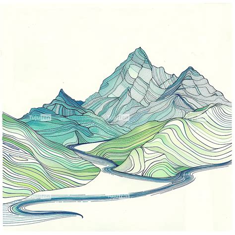 插图山脚下有河的山的线条画蓝色或绿色的虚线轮廓抽象海报素材模板下载 图巨人 插图山脚下有河的山的线条画蓝色或绿色的虚线轮廓抽象海报素材模板下载 图巨人