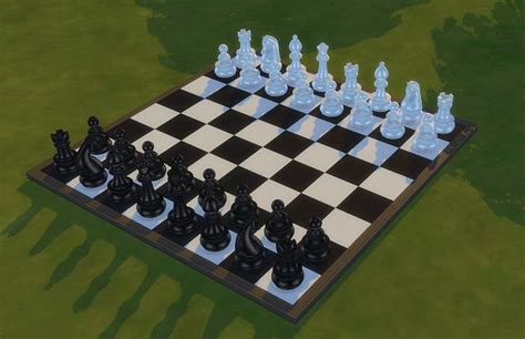 Giant Chess Wood Ver The Sims 4 Build Buy Curseforge Giant Chess Chess Chess Game