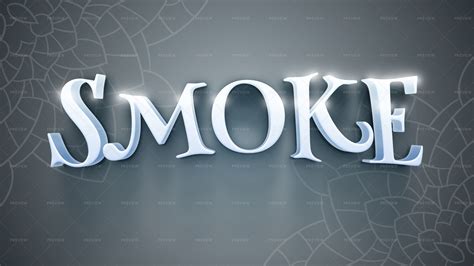 White Smoke Text Effect Graphics Motion Array
