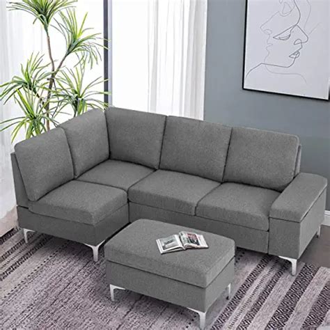 Gather Deep 3 Piece L Shaped Small Space Sectional Artofit